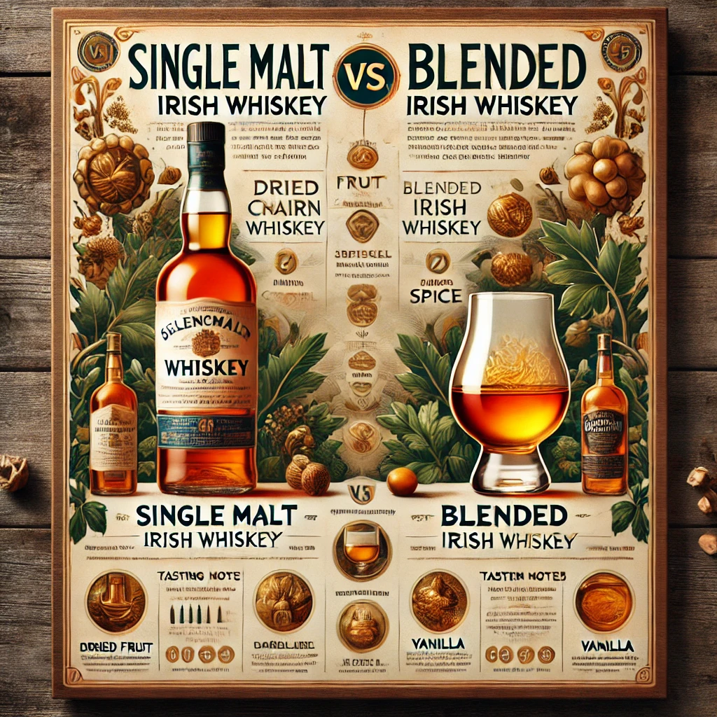 Single Malt vs. Blended Irish Whiskey: Key Differences & Which One to ...